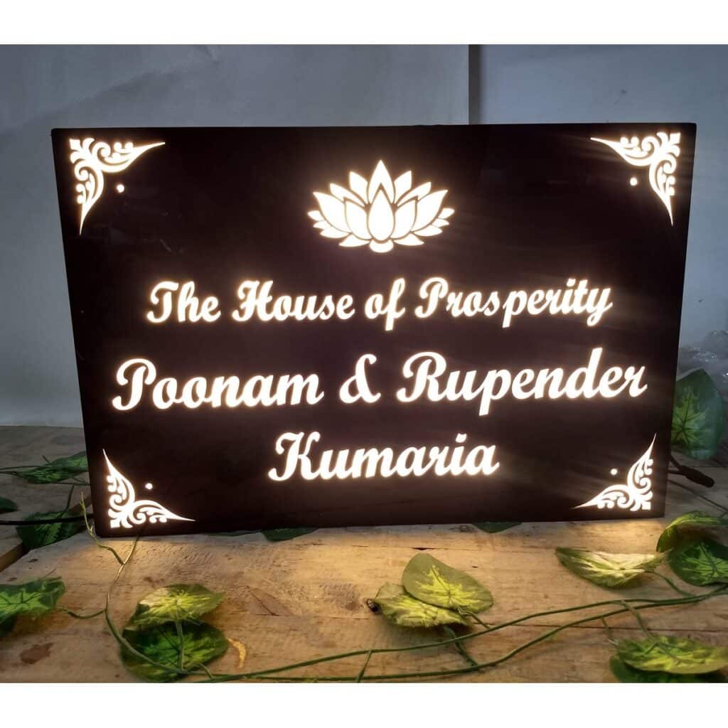 LED House Name plate - Waterproof