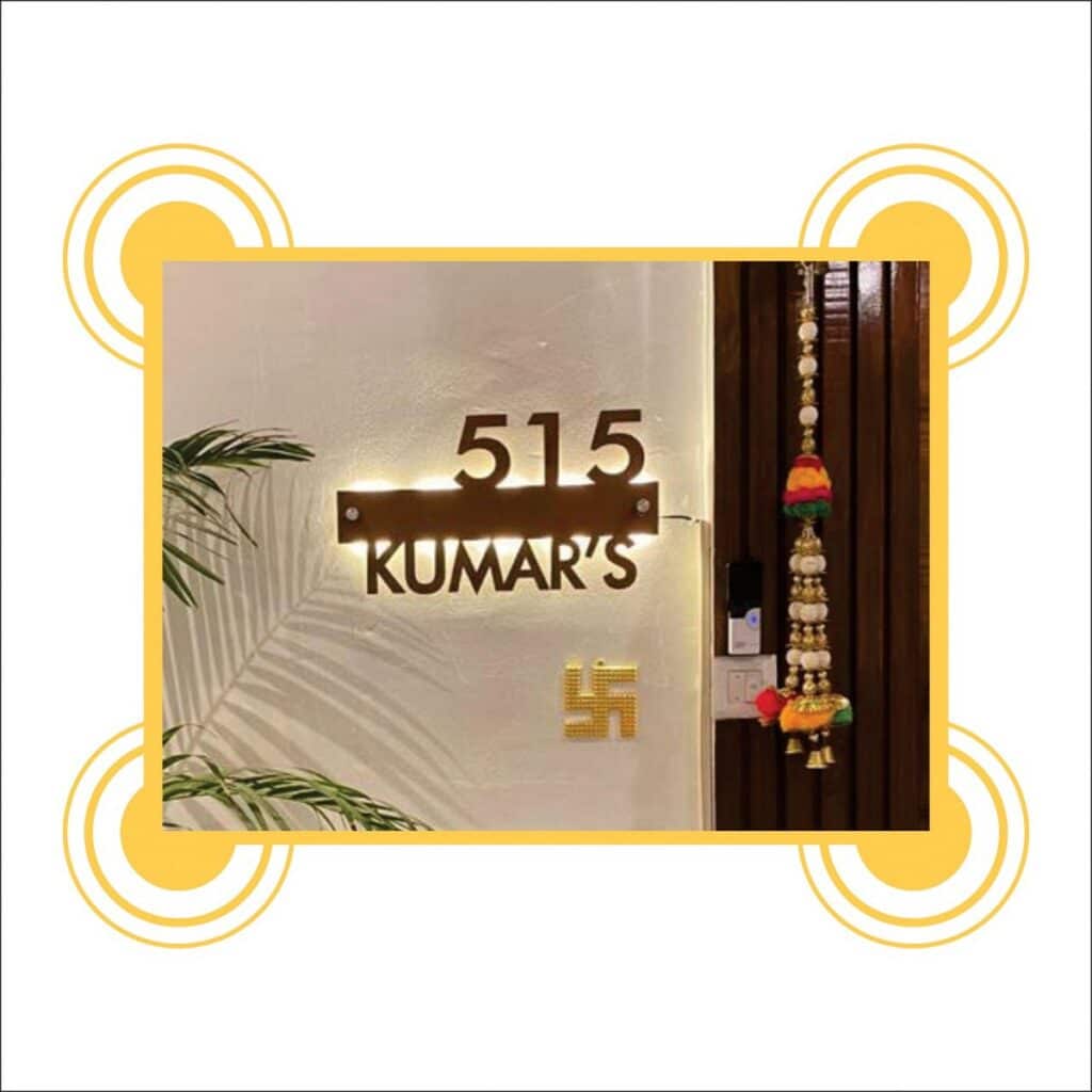 Unique Trending Name Plate Design