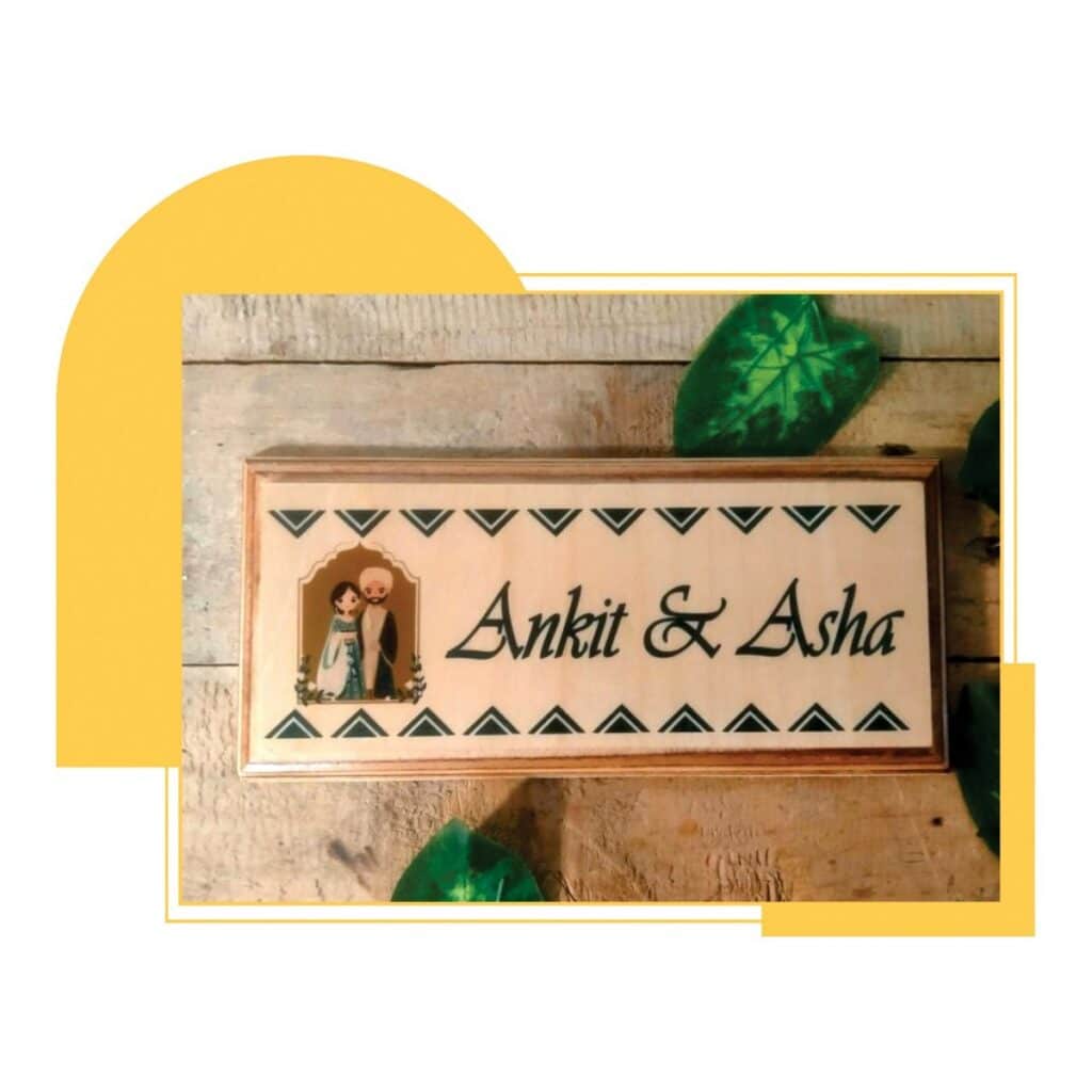 Unique Trending Name Plate Design