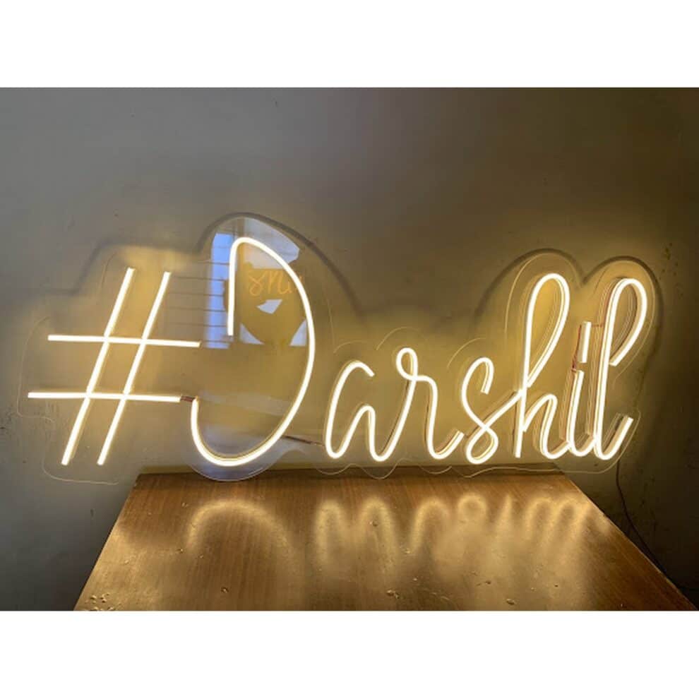 Transparent Acrylic Neon Sign With Lights Online