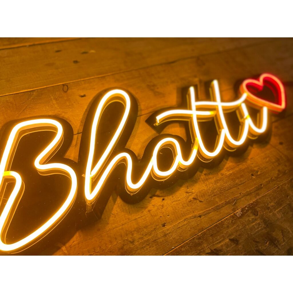 Neon Sign With Lights - Customized Multicolour Neon Sign