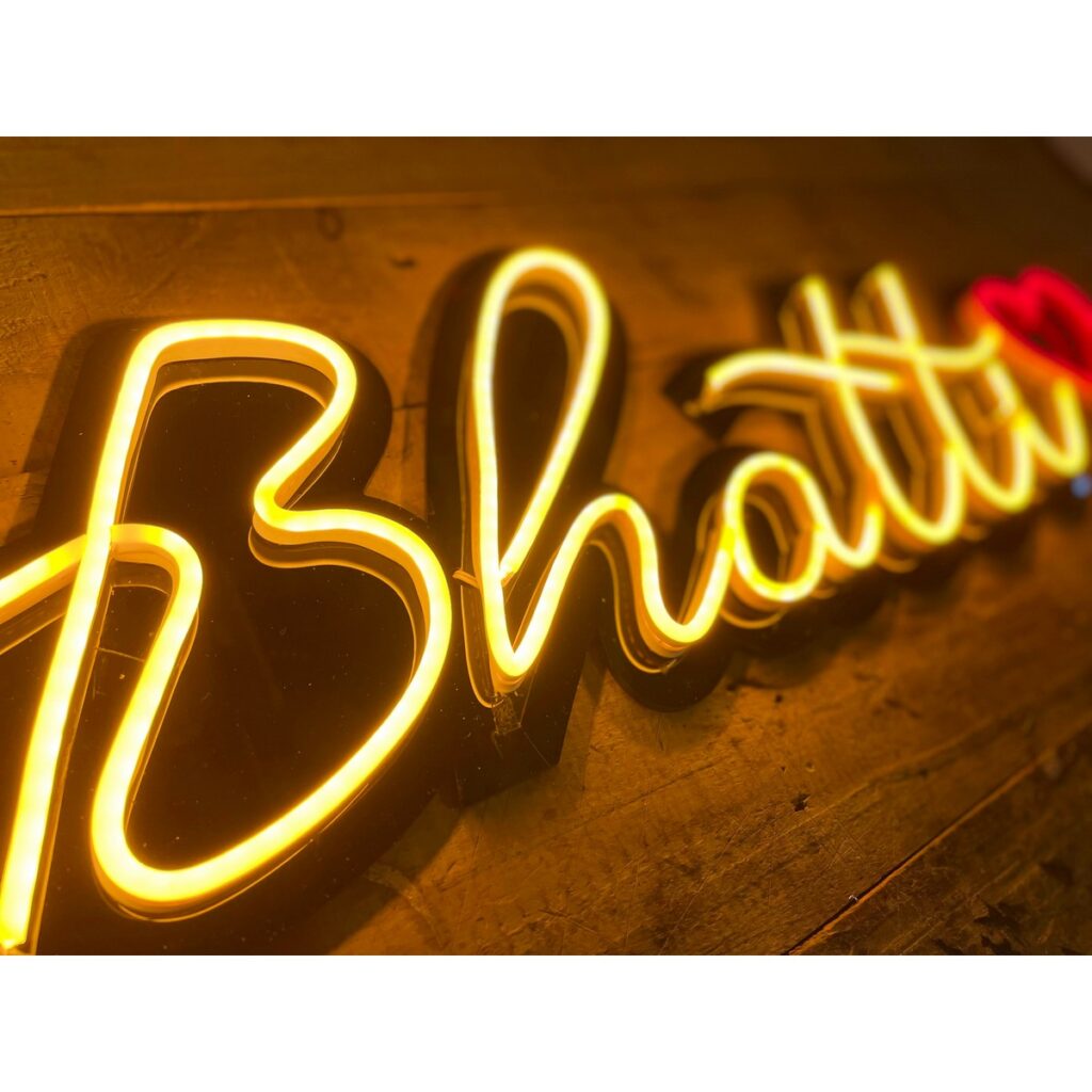 Neon Sign With Lights - Customized Multicolour Neon Sign