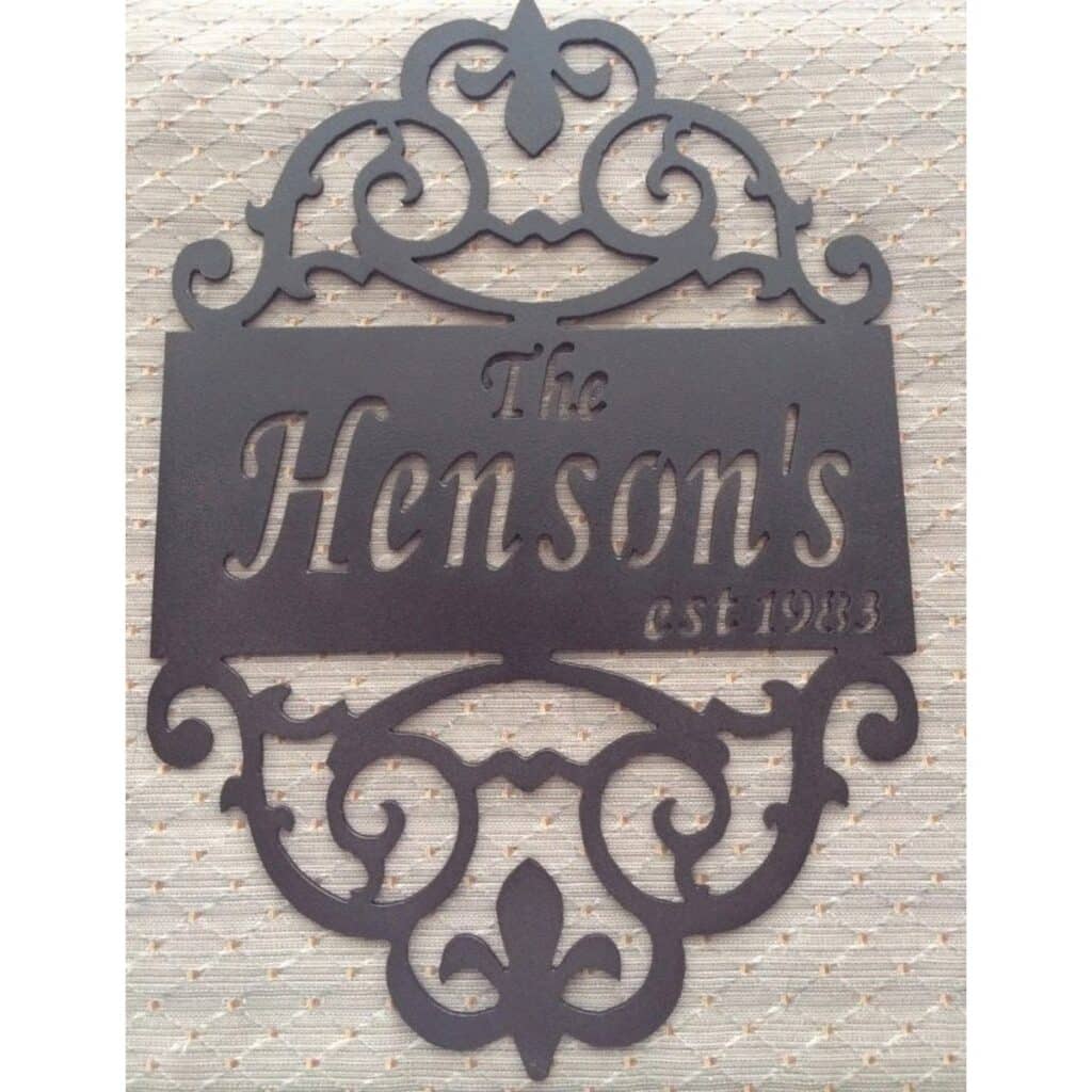 Metal House Name Plate - Customizable And Affordable Online