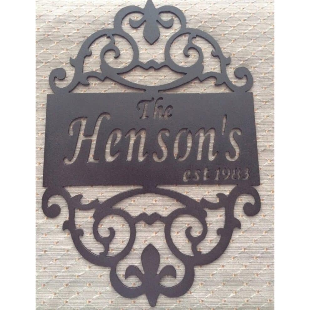 Aggarwal's Metal House Name Plate - Customizable