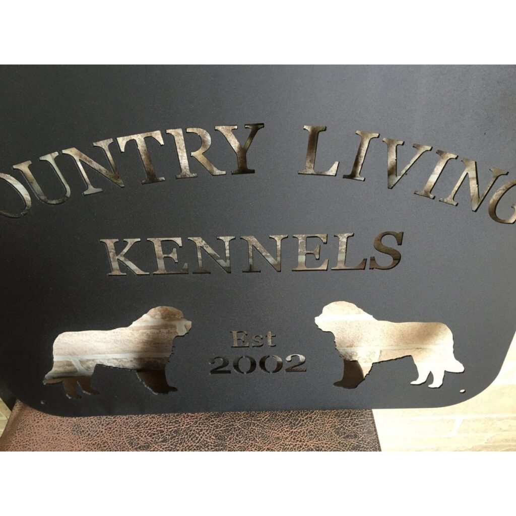 Metal Nameplate For Country Living Kennels Online