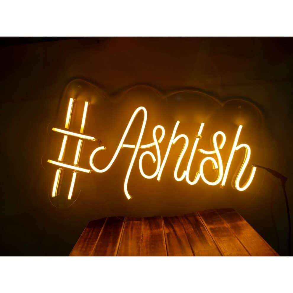 Transparent Acrylic Neon Sign With Lights Online