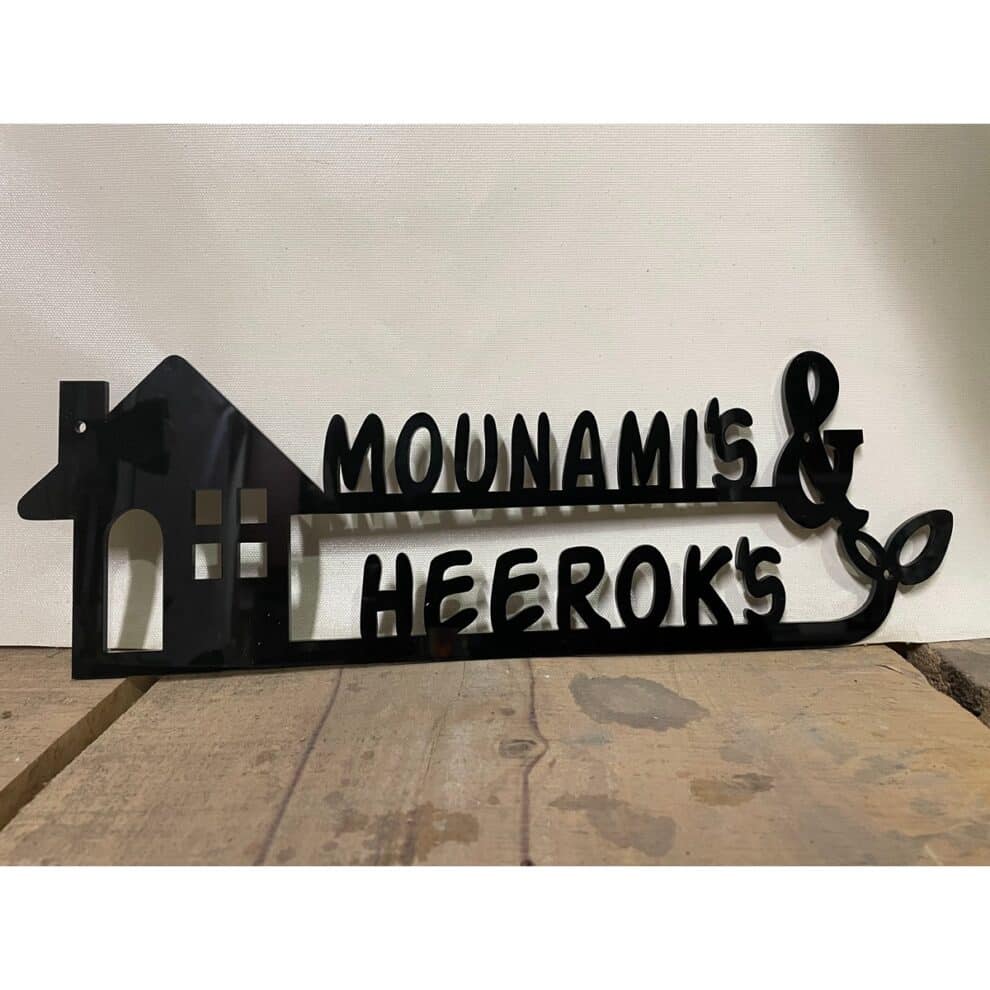 The Show-Stealer Metal Texture Acrylic Nameplate