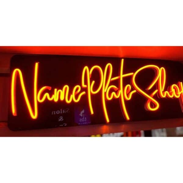 Neon Sign - Orange Color Neon Lights Company Neon Sign