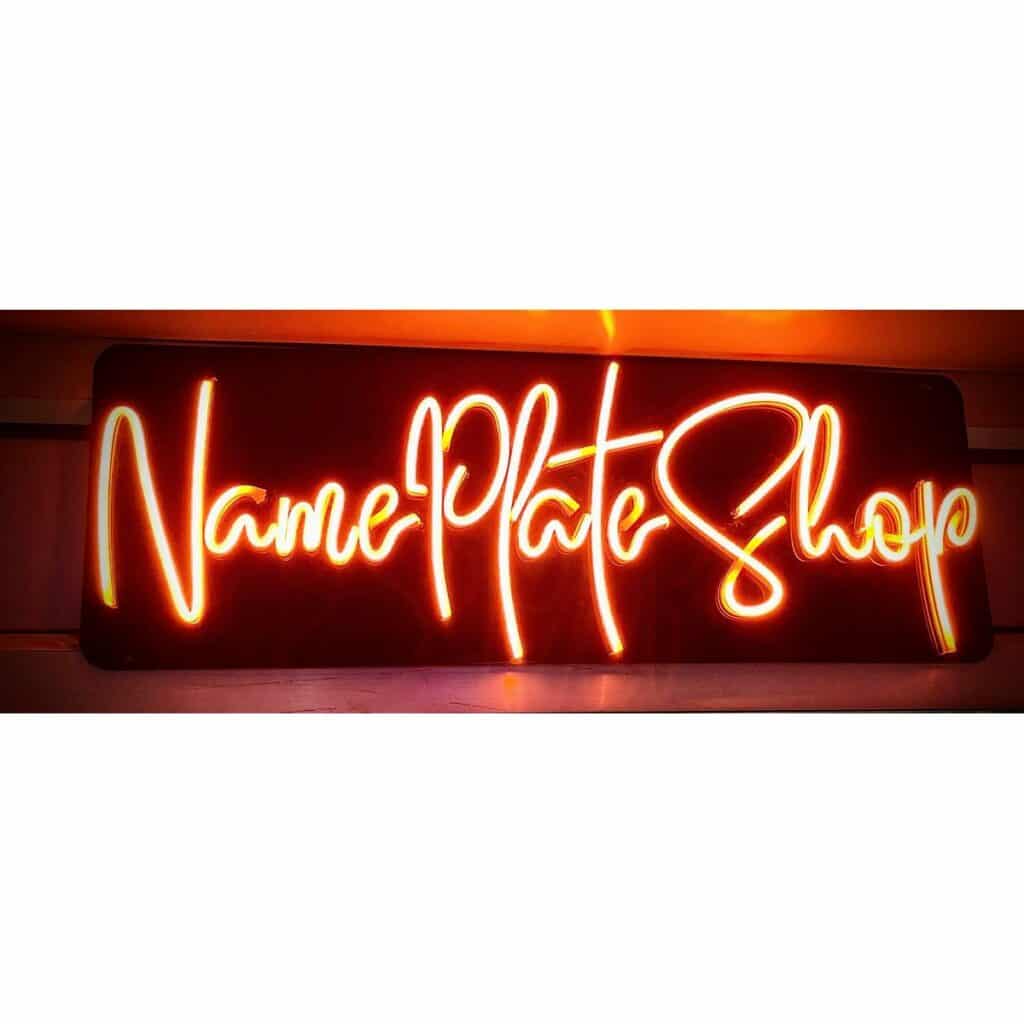 Neon Sign - Orange Color Neon Lights Company Neon Sign