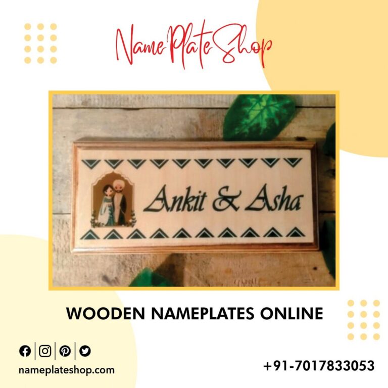 Beautiful Wooden Nameplates Online