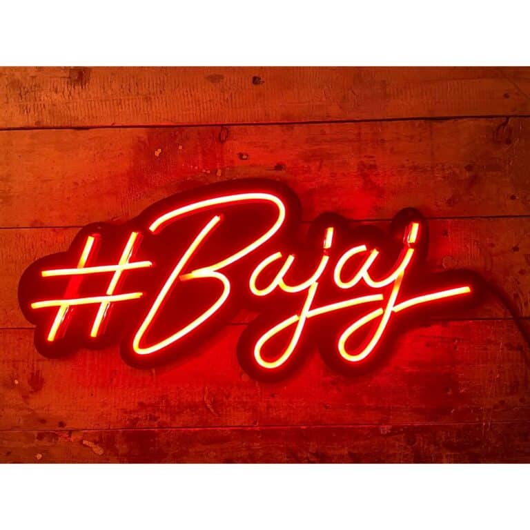 Bajaj Neon Sign For Amplifying The Feel Of Your Place