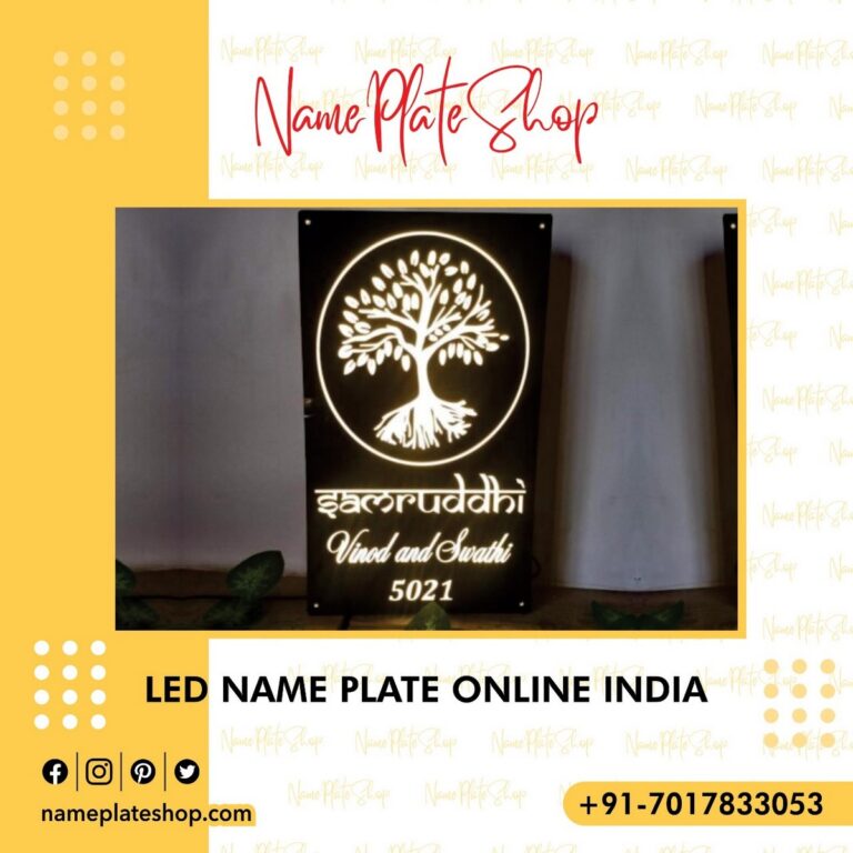 Best Led Nameplates Available Online On Nameplateshop