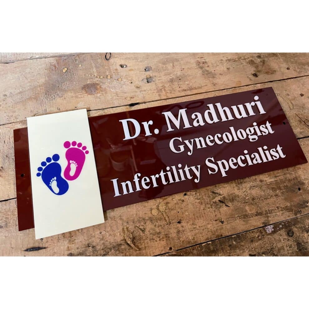 Doctor Acrylic Name Plate - Eye Catching Design Online