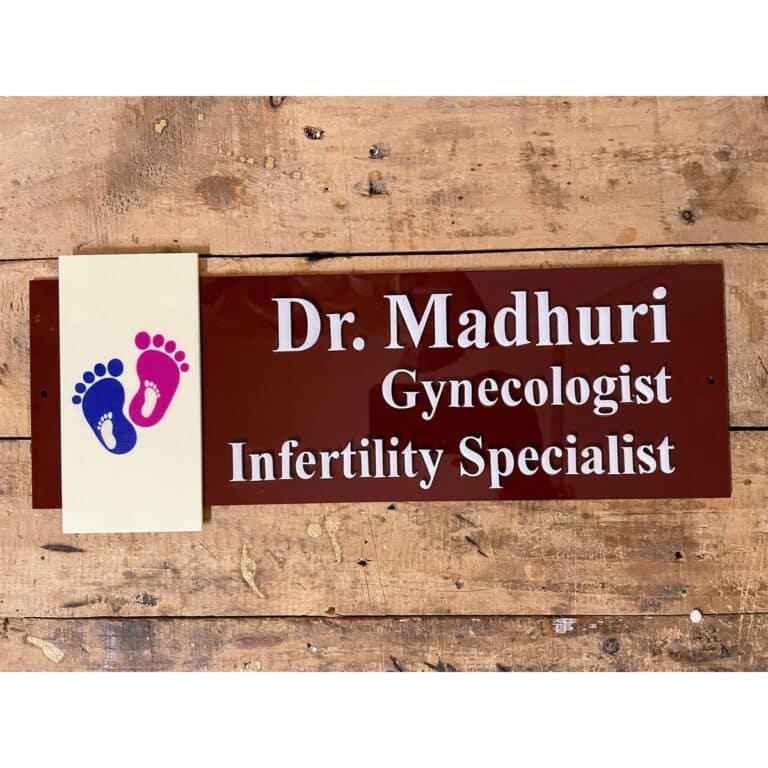 Doctor Acrylic Name Plate - Eye Catching Design Online