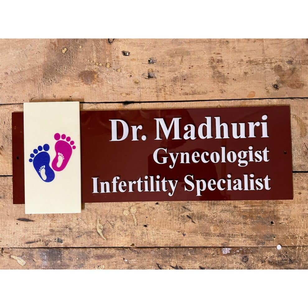 Doctor Acrylic Name Plate - Eye Catching Design Online