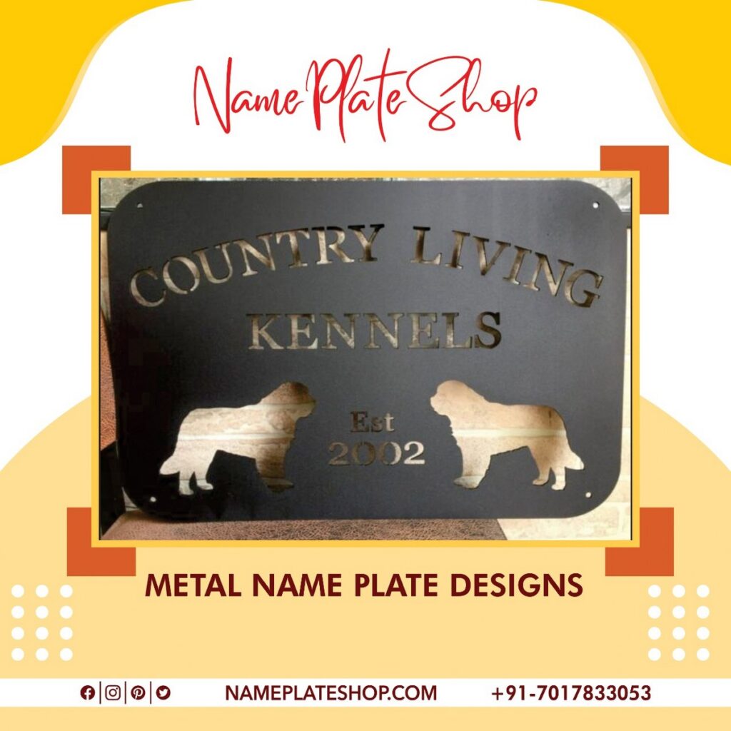 Exclusive Metal Nameplates Design Available
