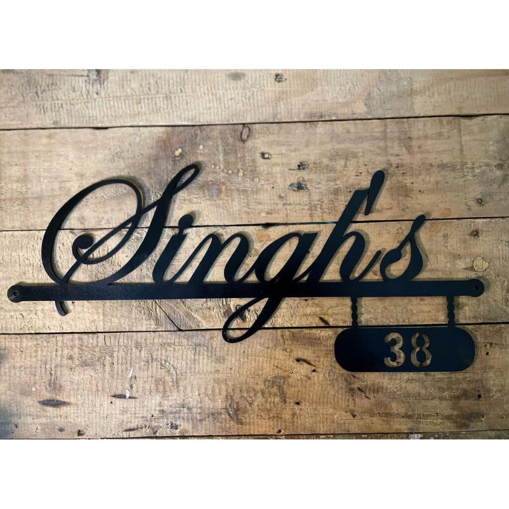 Metal Led House Numberplate Online In India Nameplate Shop