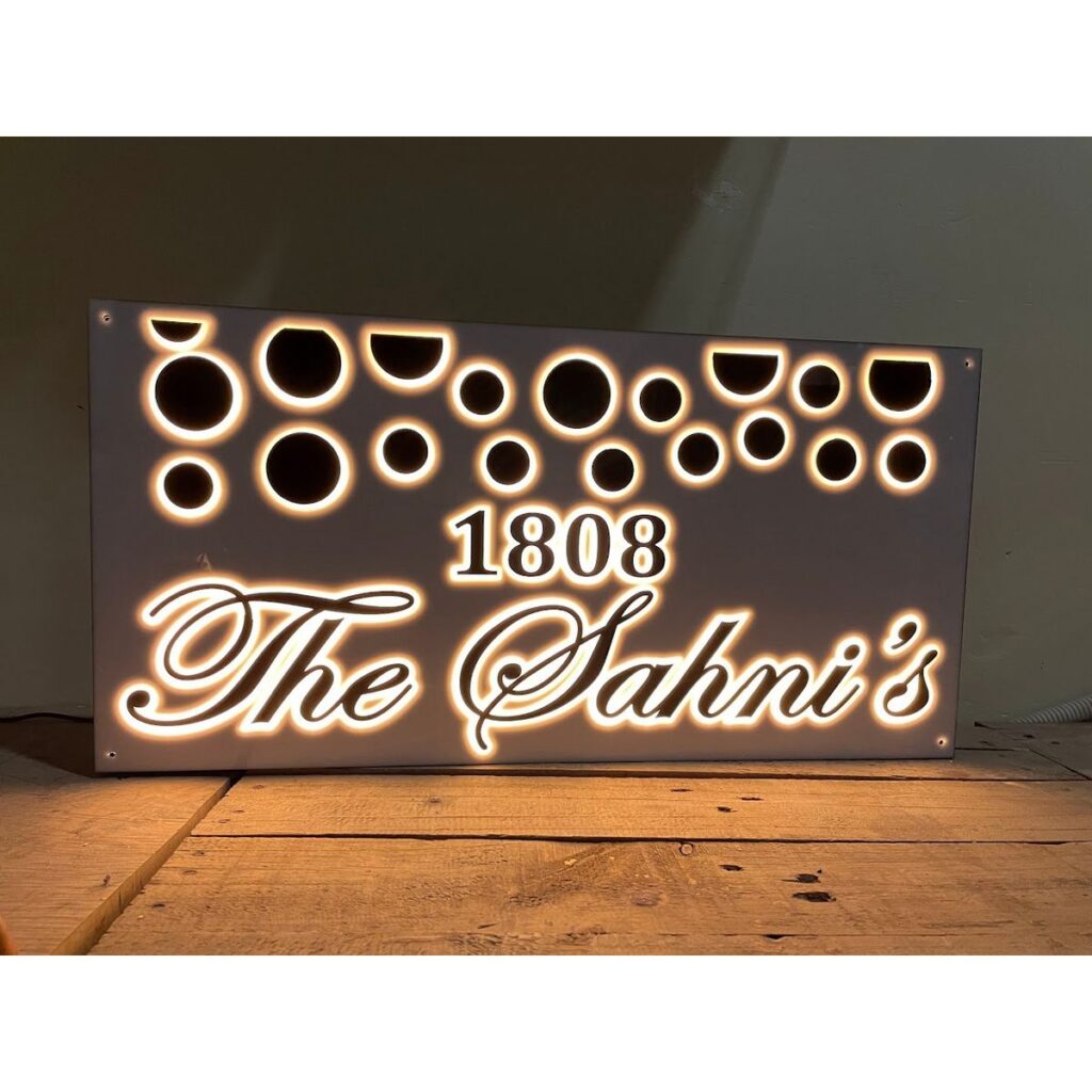 LED House Name plate - Waterproof