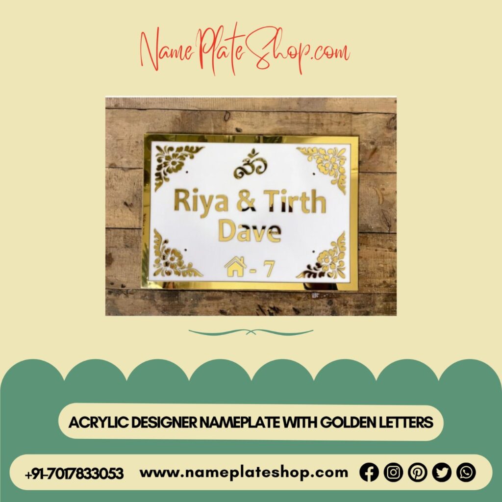 LED Laser Engraved Acrylic Exit Sign From NamePlateShop