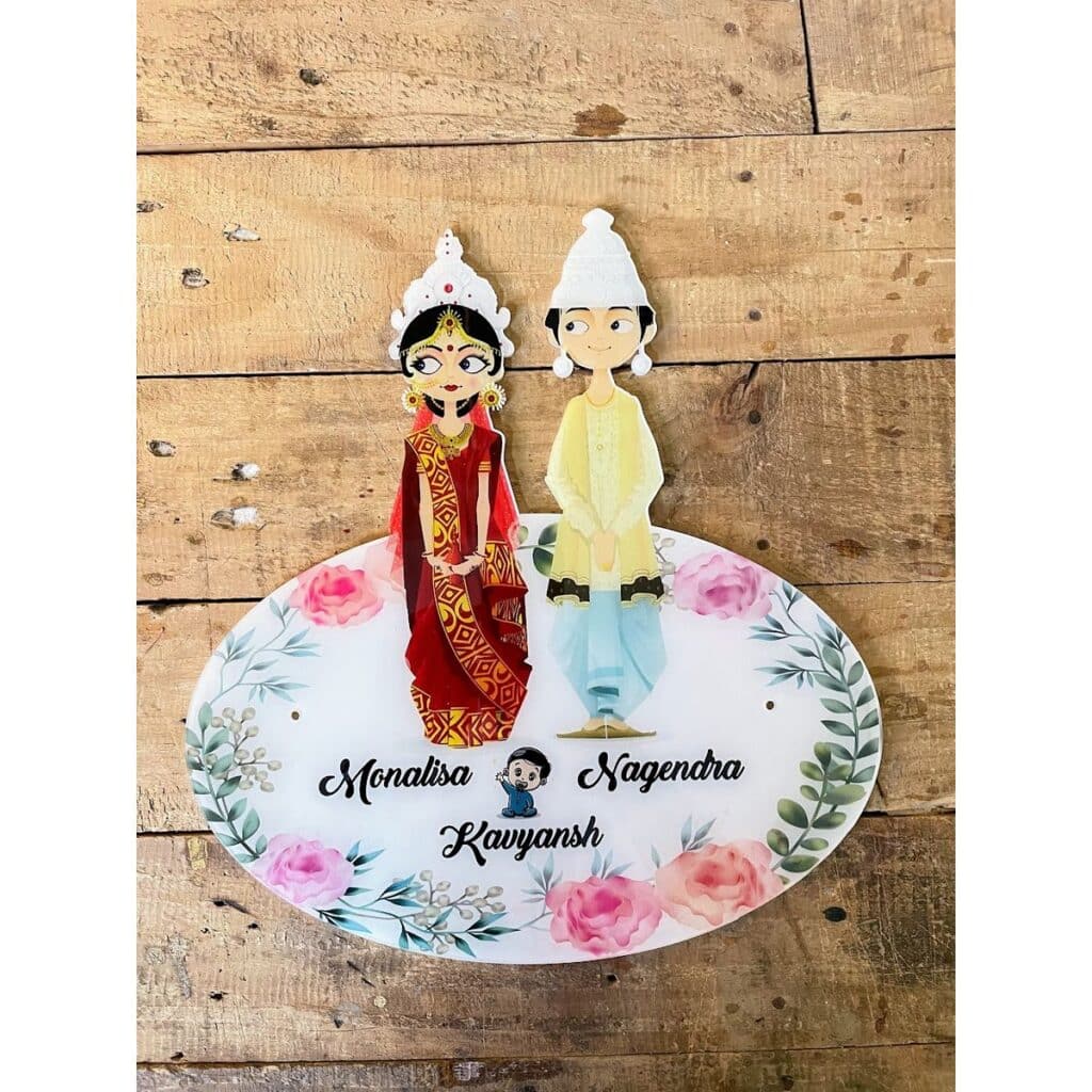 Multicolor Printed Waterproof Name Plate - Acrylic