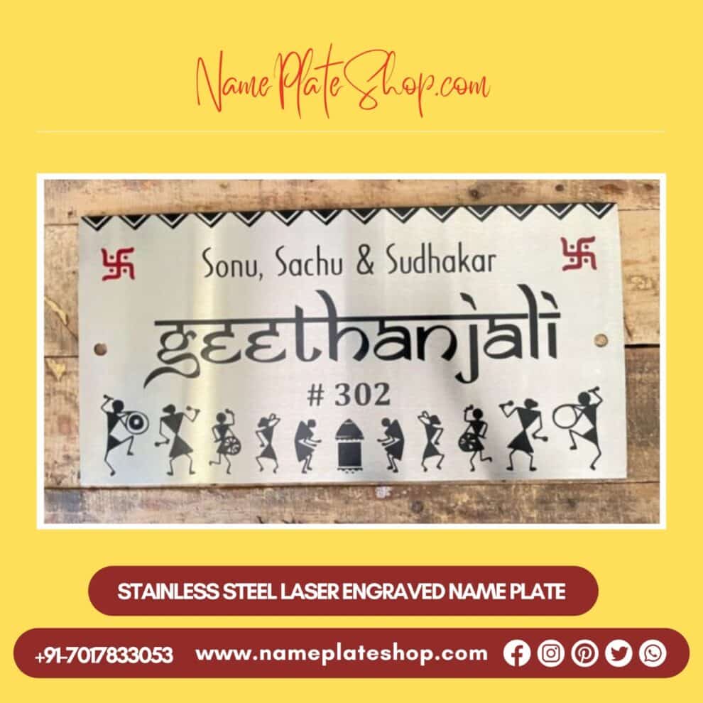 LED Laser Engraved Acrylic Exit Sign From NamePlateShop