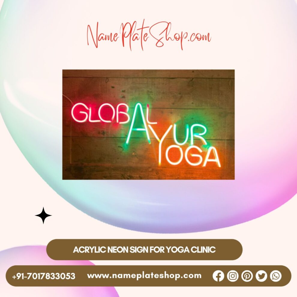 LED Laser Engraved Acrylic Exit Sign From NamePlateShop