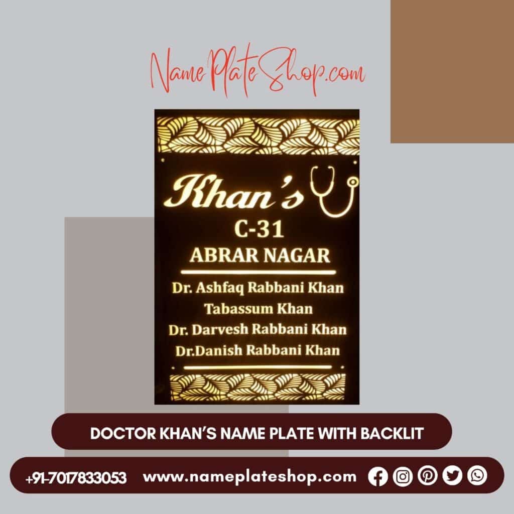 Buy Theme-Based Doctor Nameplates From NamePlateShop