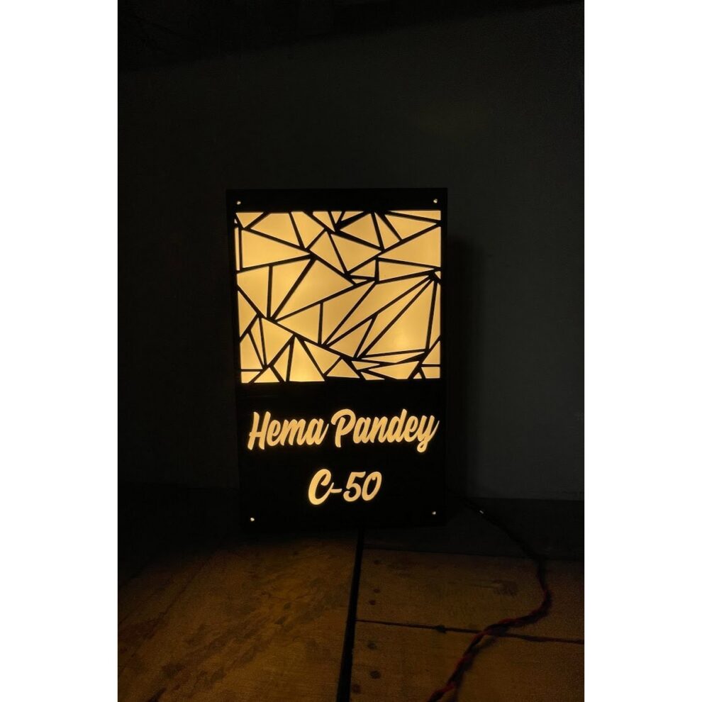 Best Acrylic Designer Nameplate With Golden Letters