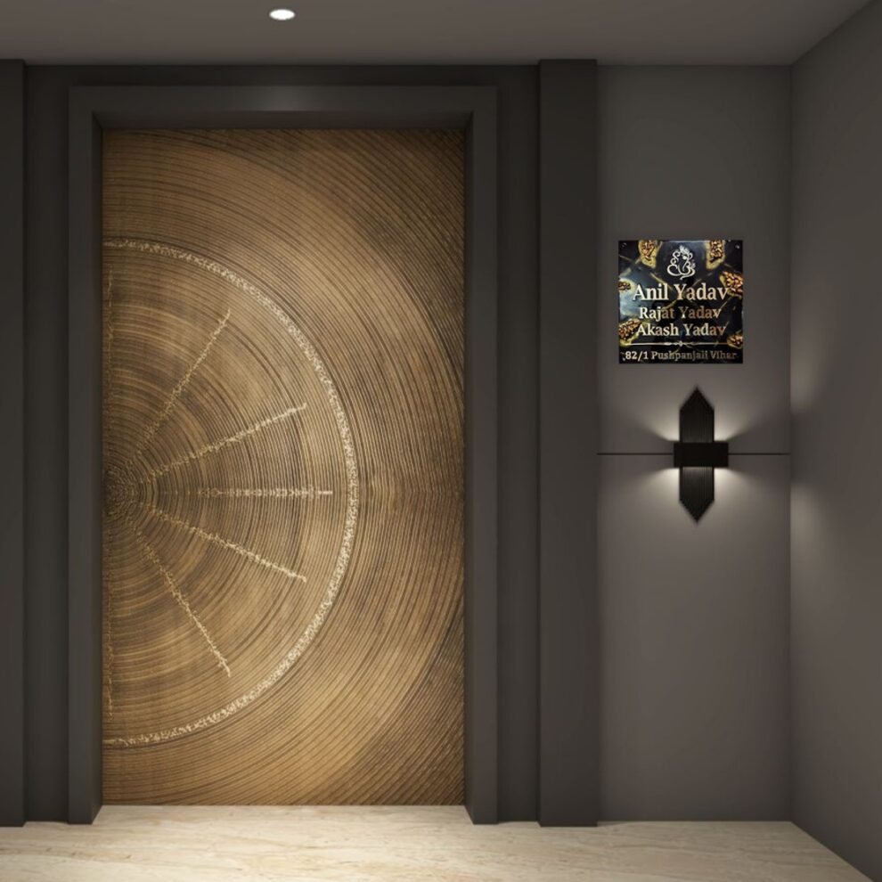 Black & Golden Resin Name Plate | Epoxy Resin