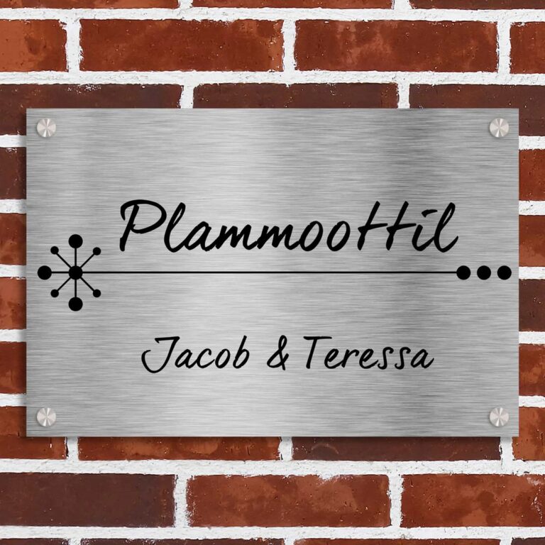 Stainless Steel 304 Engraved Name Plate - Waterproof