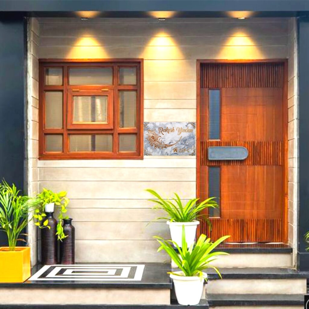 Black & Golden Resin Name Plate | Epoxy Resin