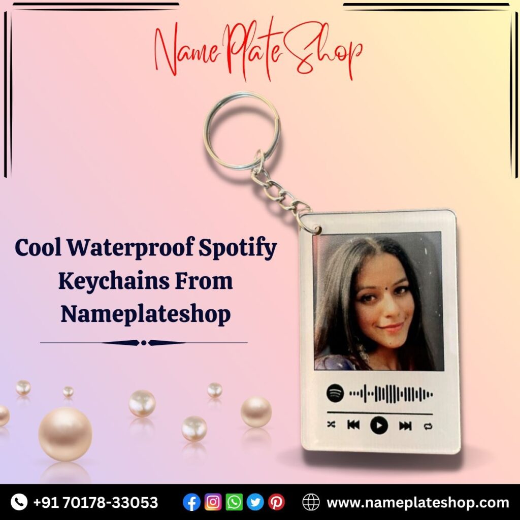 Waterproof Spotify Keychain From NamePlateShop