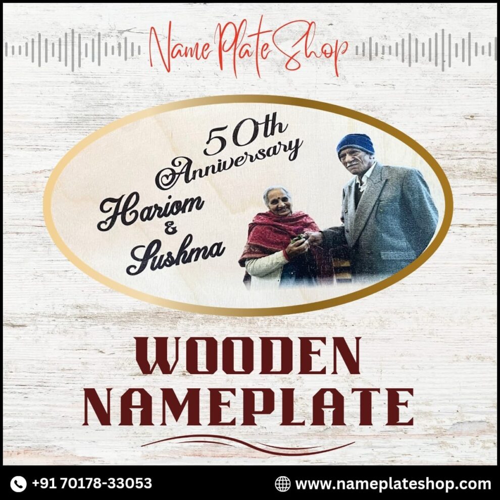 Wooden Name Plates With Greetings | NamePlateShop