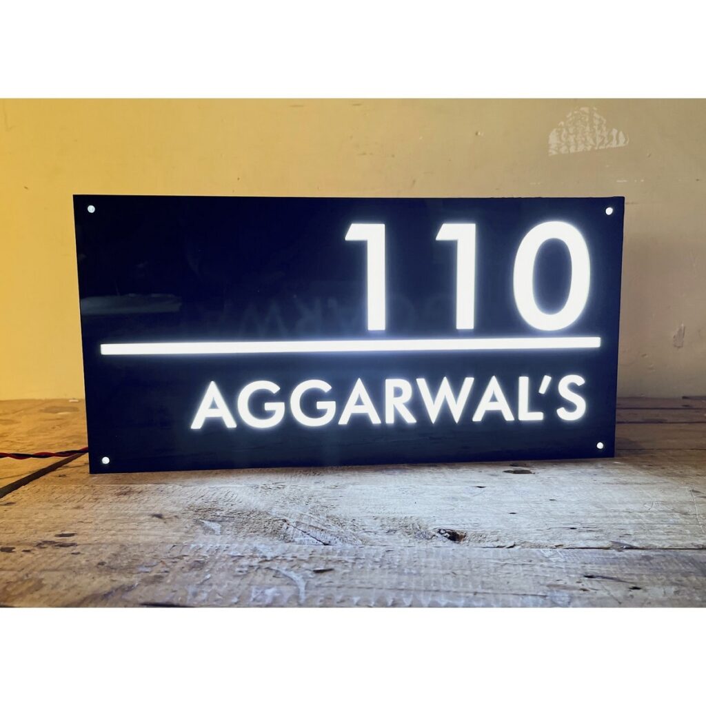 Acrylic Led House Name Plate Online Near Me