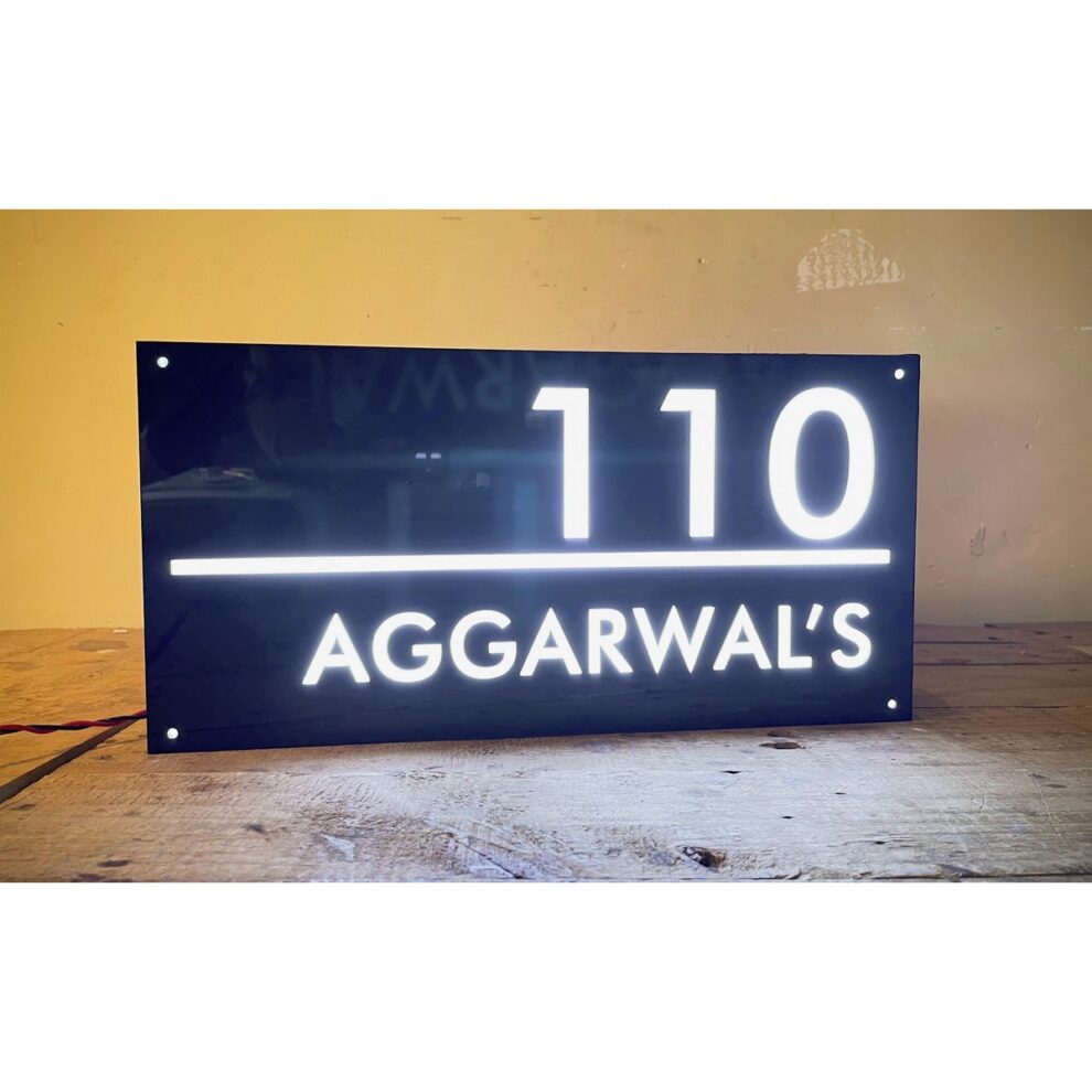 Metal Led House Numberplate Online In India Nameplate Shop