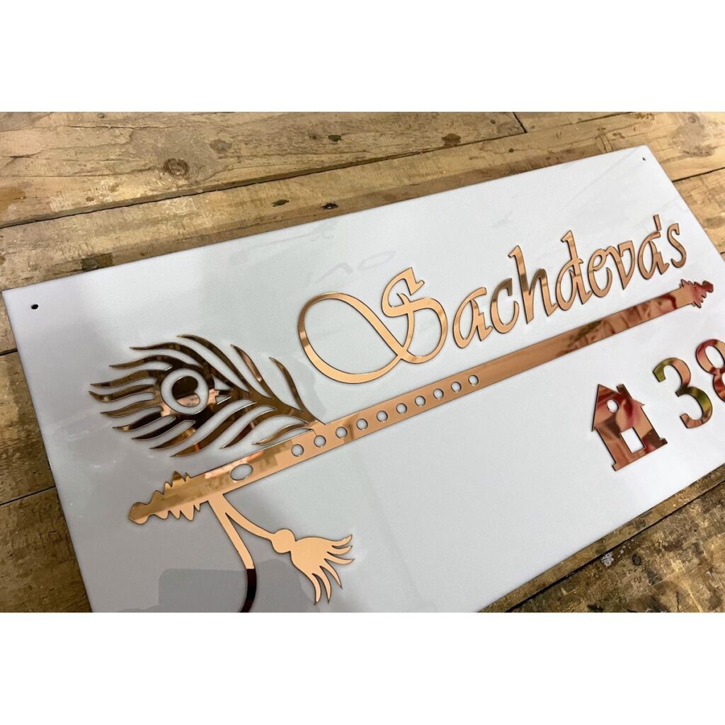 Acrylic Name Plate - Waterproof Villa House-Customizable