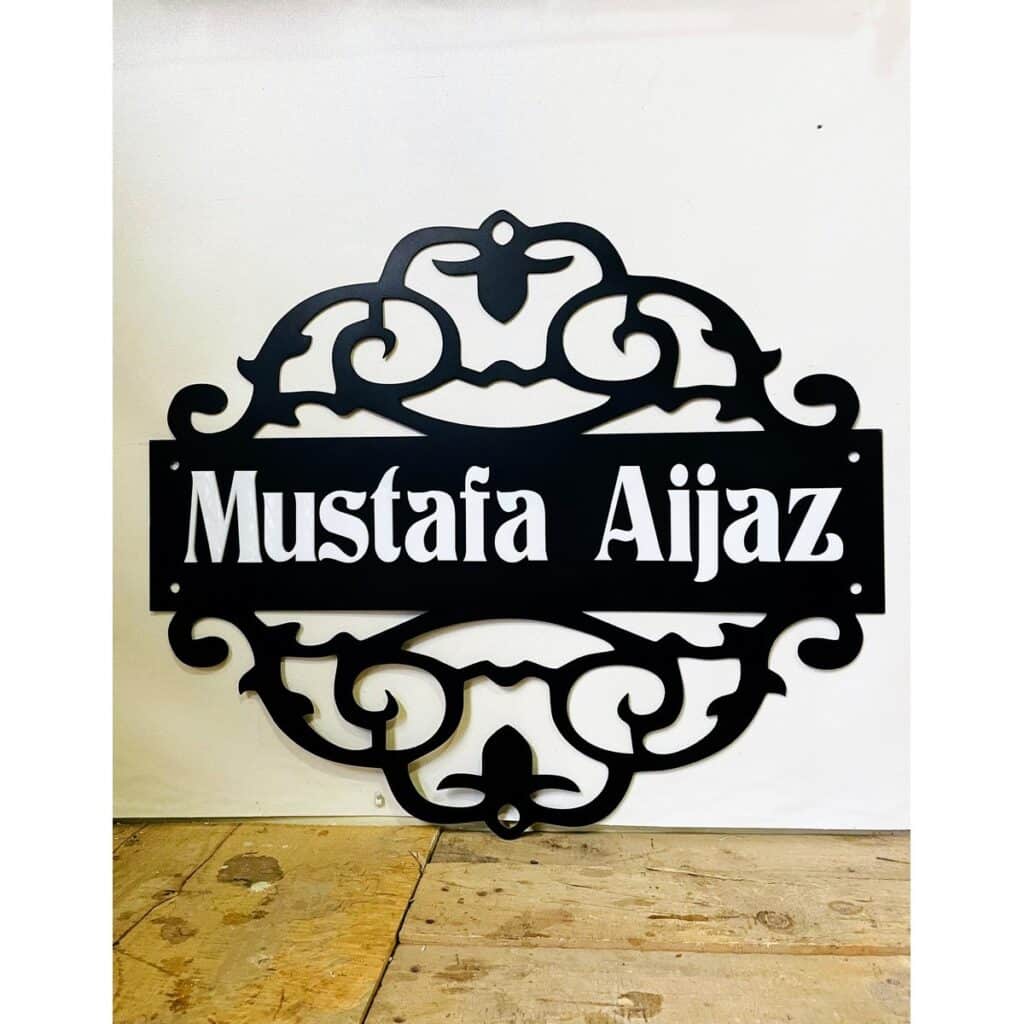 Metal Texture Acrylic Nameplate - Waterproof Online