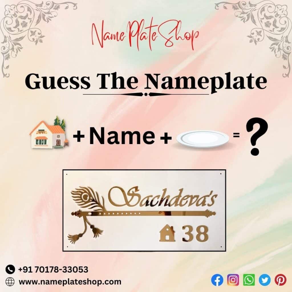Best Name Plates At Best Prices - NamePlateShop | Online