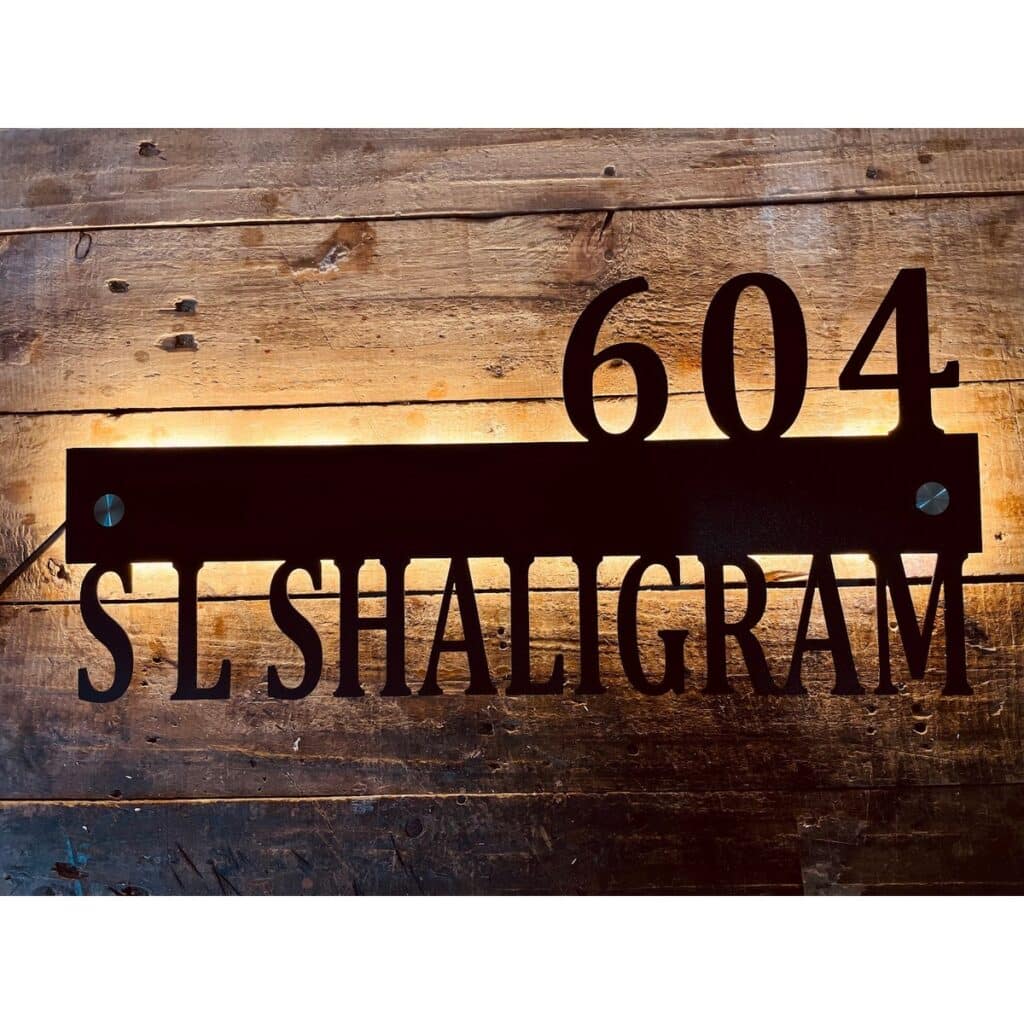 Metal Led Name Plate - Waterproof And long-lasting