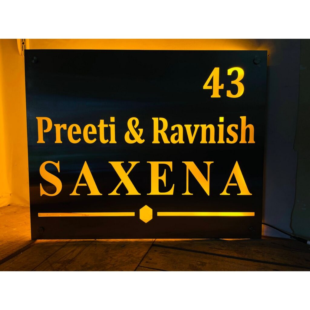 LED Acrylic Name Plate - Customizable Online Near Me