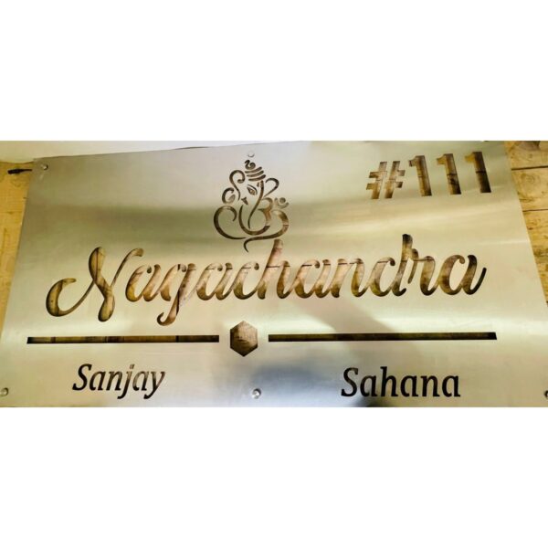 Stainless Steel 304 LED Villa Name Plate - Waterproof