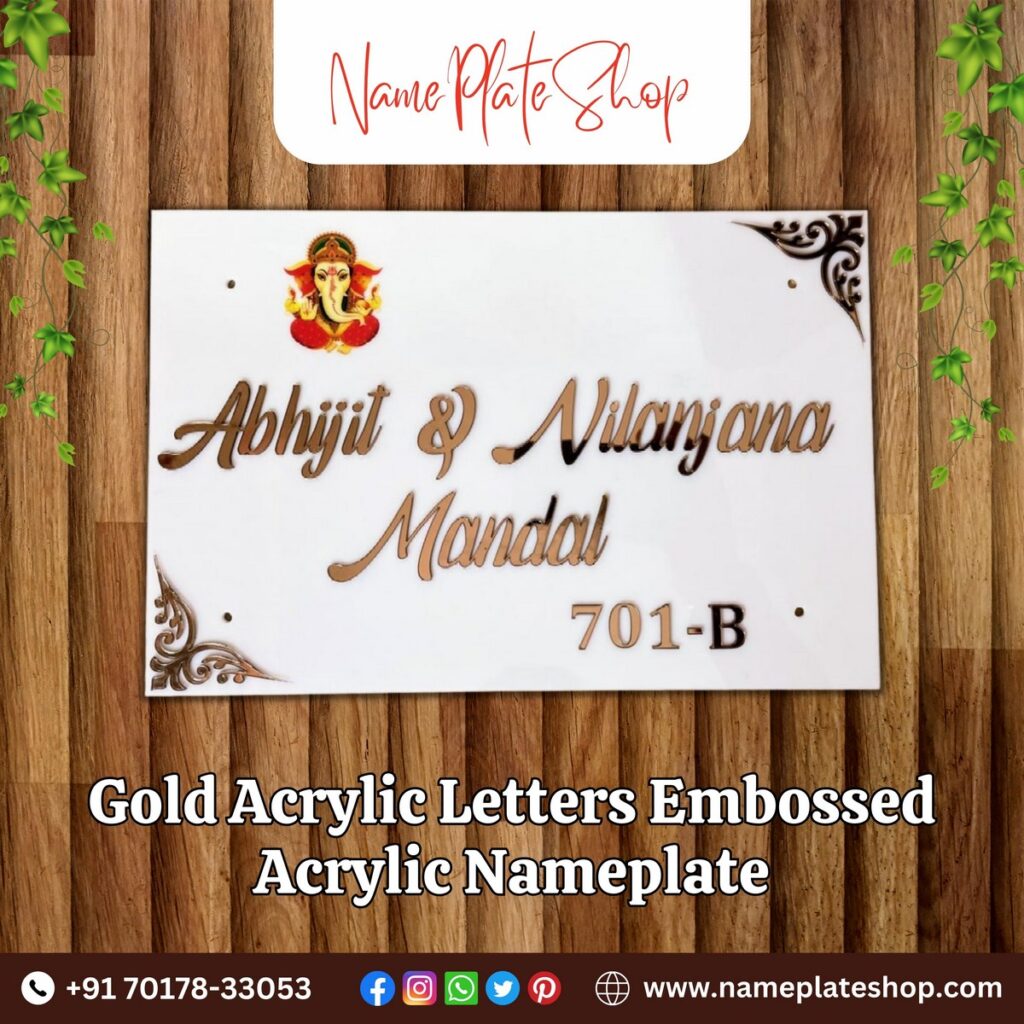 Best New Acrylic Nameplate | Acrylic Letters Embossed