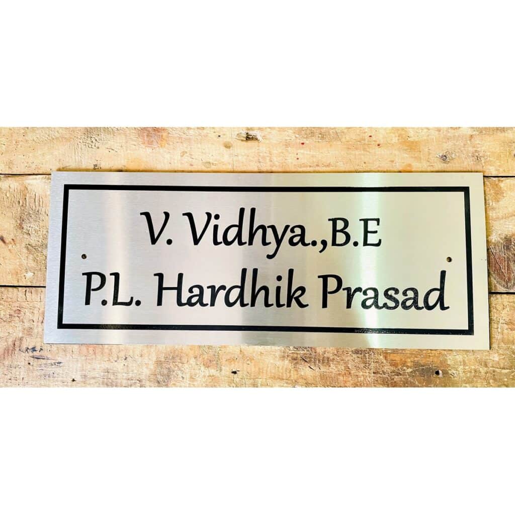 Home LED Name Plate - Acrylic (Waterproof)