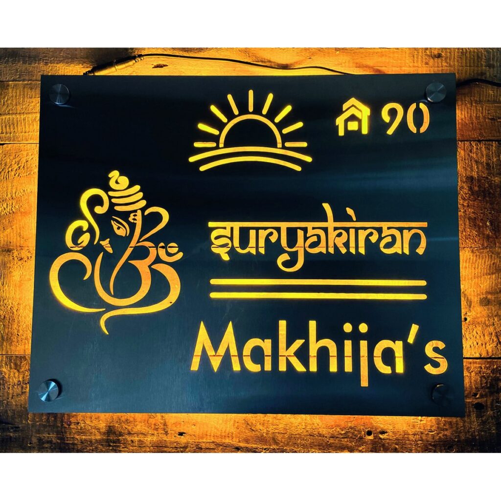 Stainless Steel 304 Engraved Name Plate - Waterproof