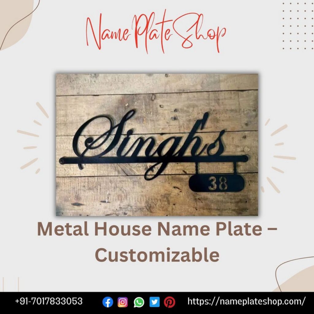 Best Customized Metal House Nameplate | Elevate Your Home