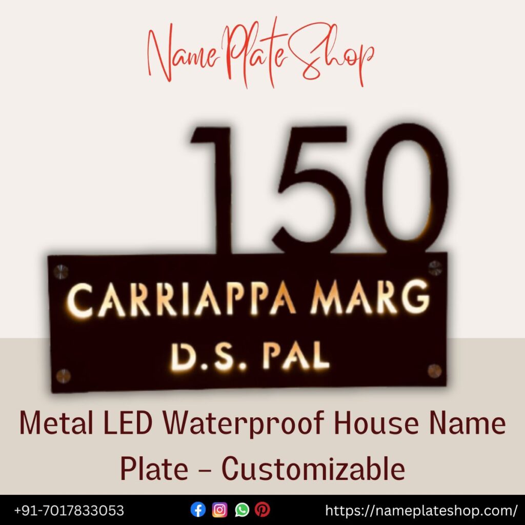 Discover Stylish Metal Nameplates at NameplateShop