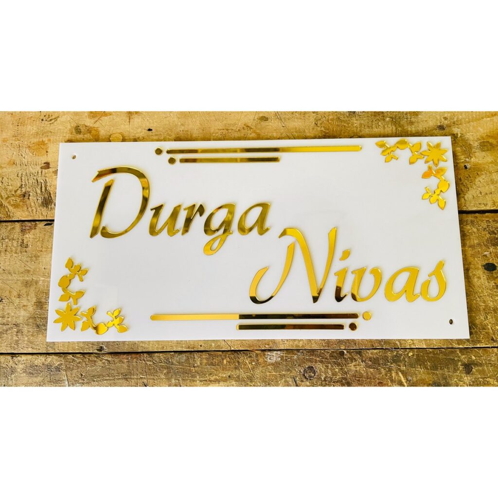 Home Name Plate – Acrylic material Customized