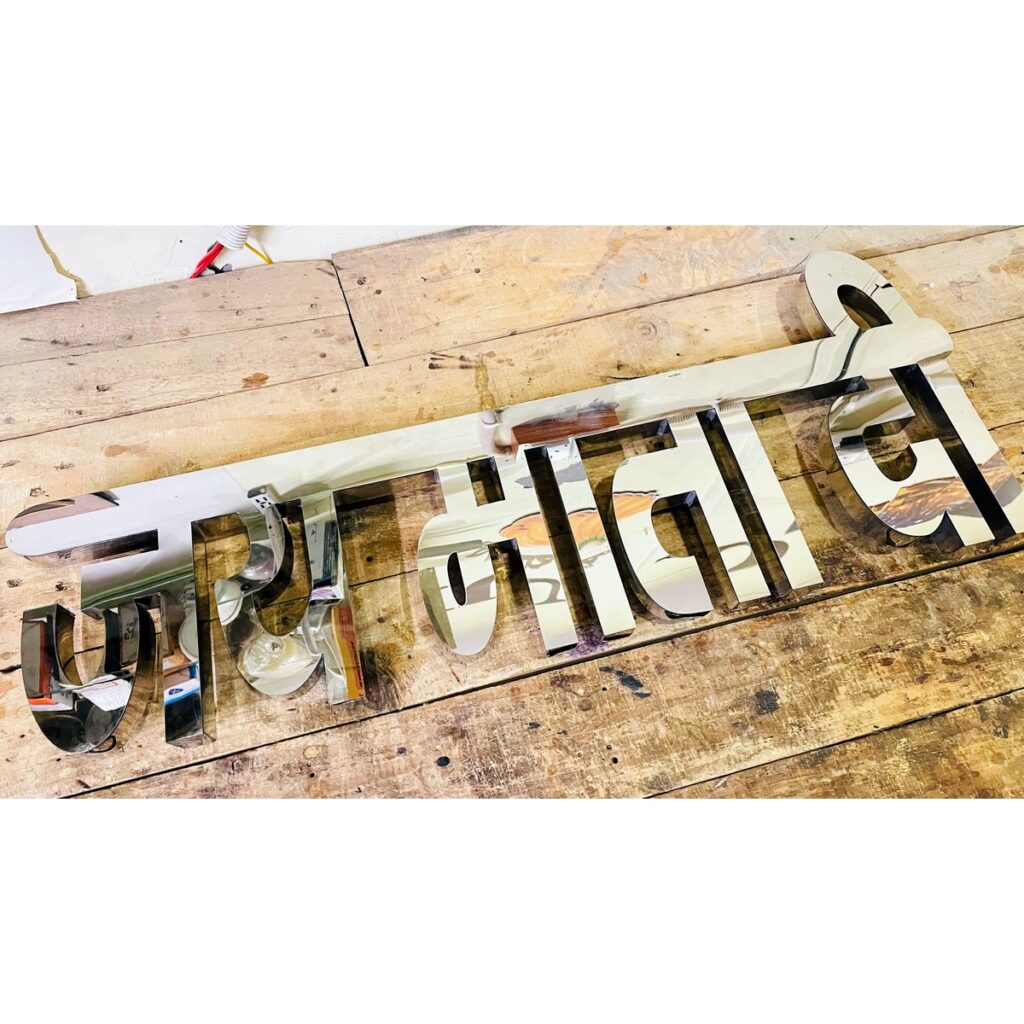 Metal Embossed Letters Nameplate – Jai Mata Di