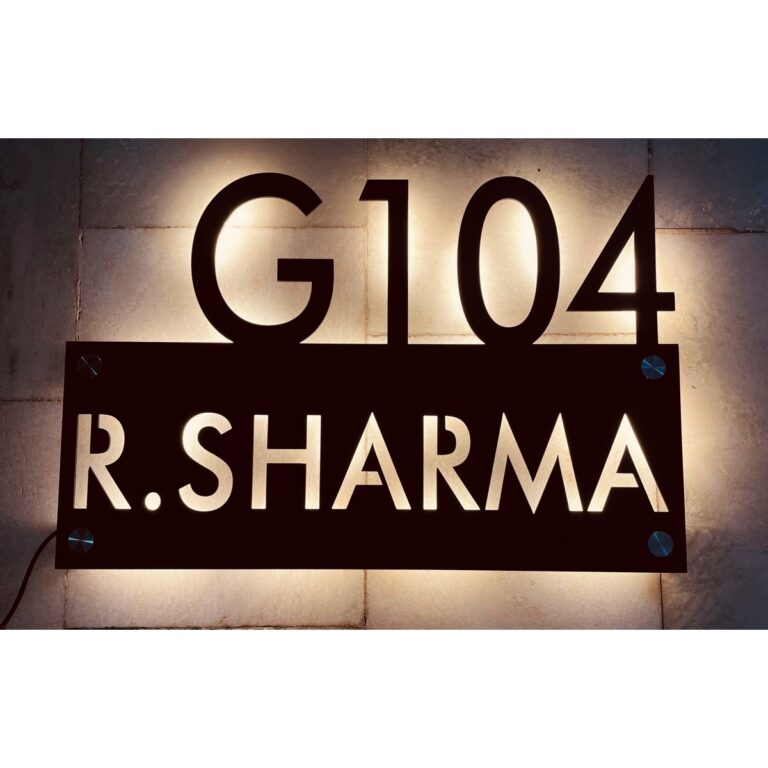 Stainless Steel 304 Engraved Name Plate - Waterproof