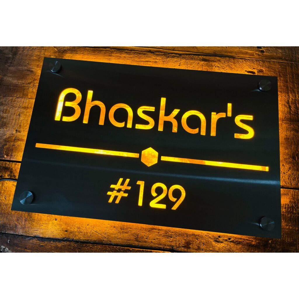 Stainless Steel 304 LED Name Plate Customized Waterproof